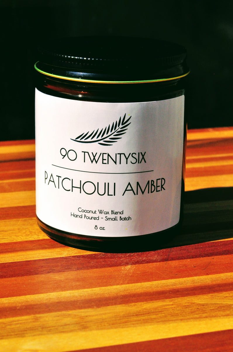 Patchouli Amber Candle – 90twentysix